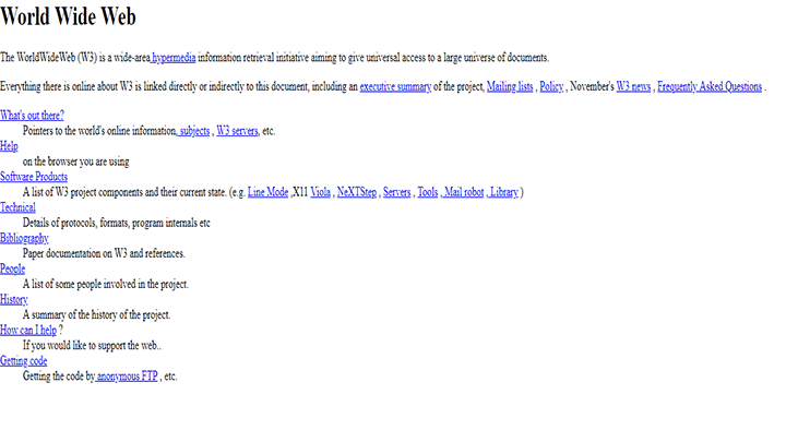 30 años de la World Wide Web: ¿Cuál fue la primera página web de la ...
